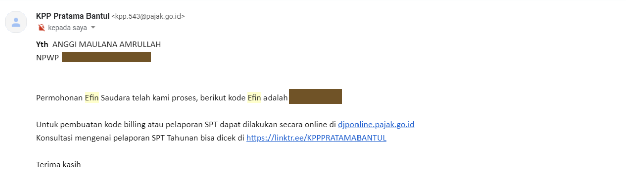 Cara Aktivasi EFIN NPWP Tanpa Harus Datang ke KPP - Lowongan Kerja No ...